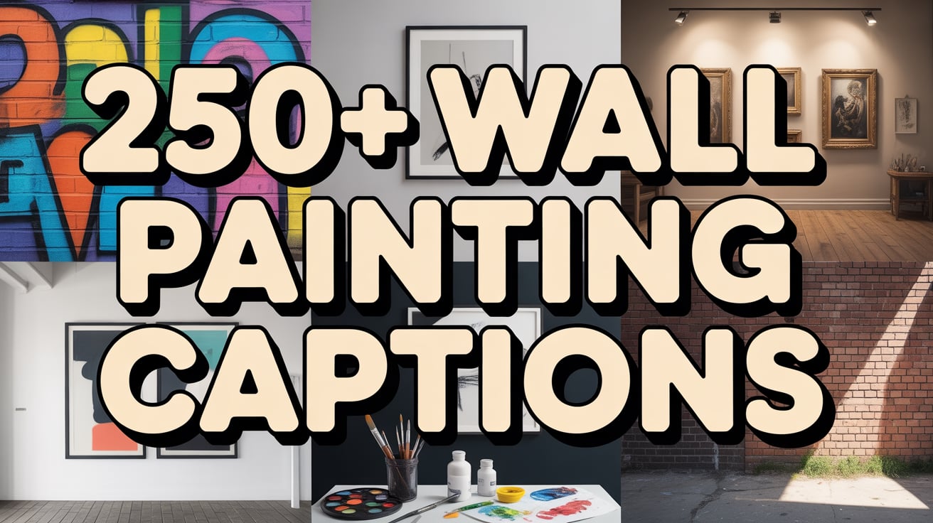250+ Wall Painting Captions for Instagram and Quotes