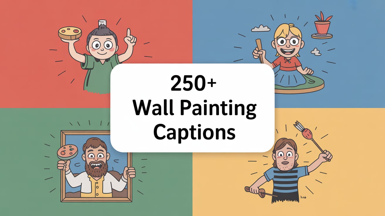 250+ Wall Painting Captions for Instagram and Quotes